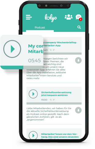 LOLYO Mitarbeiter-App | Funktionen im Überblick